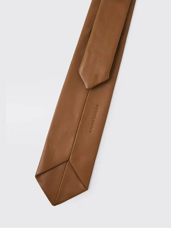 SUNFLOWER Leather Neck Tie