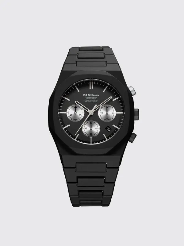 D1 MILANO Gilded Lunar Polycarbonate Quartz Watch - Black