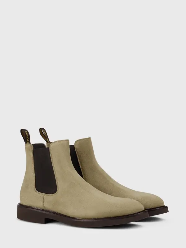 DOUCAL'S Suede Chelsea Boots - Sand