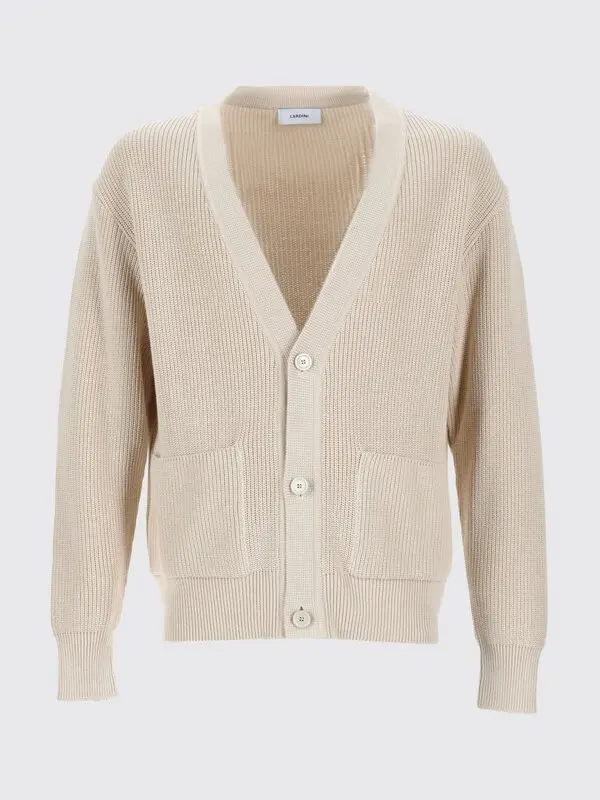LARDINI Cotton Cardigan - Beige