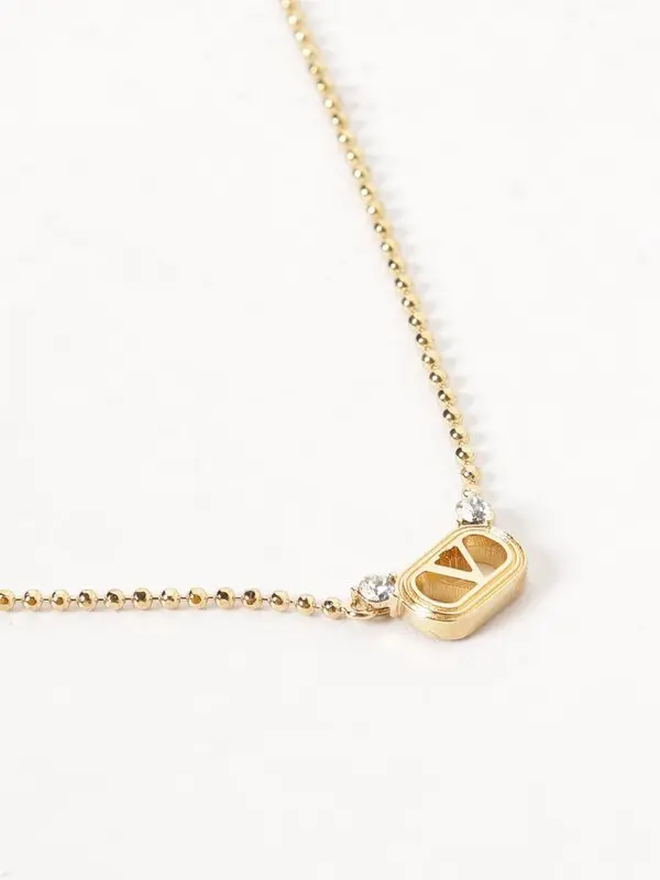 Valentino Garavani V Logo Necklace