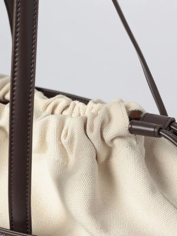 Armani Exchange Logo Detailed Bucket Bag - Brown