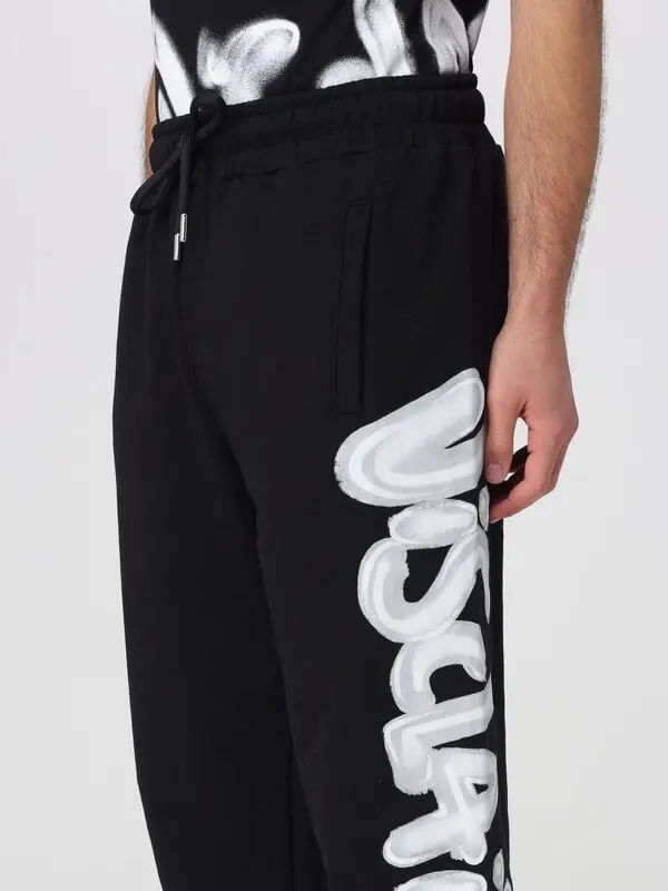 DISCLAIMER Cotton Jogger Pants With Drawstring And Contrast Logo