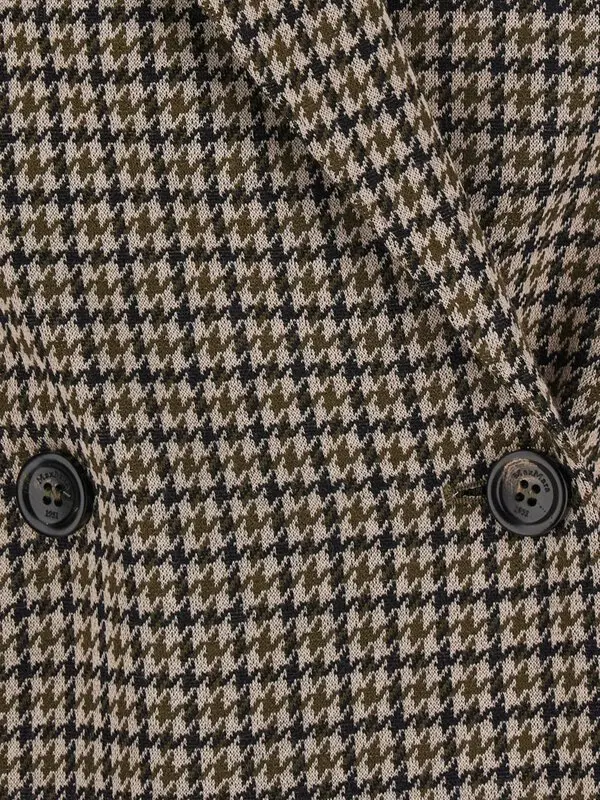 Max Mara Double-breasted Houndstooth Blazer
