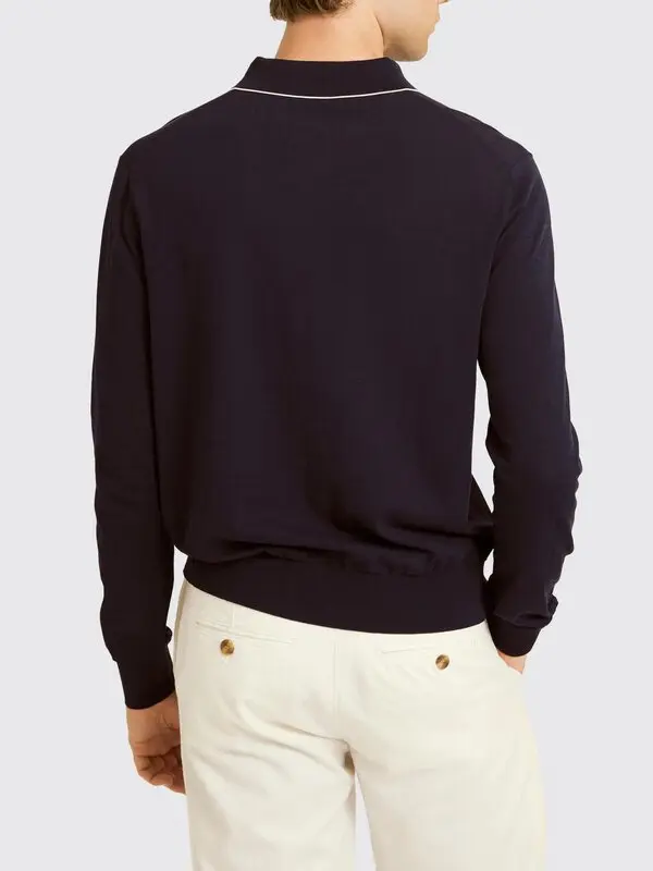 LA MARTINA Cotton And Silk Polo With Logo