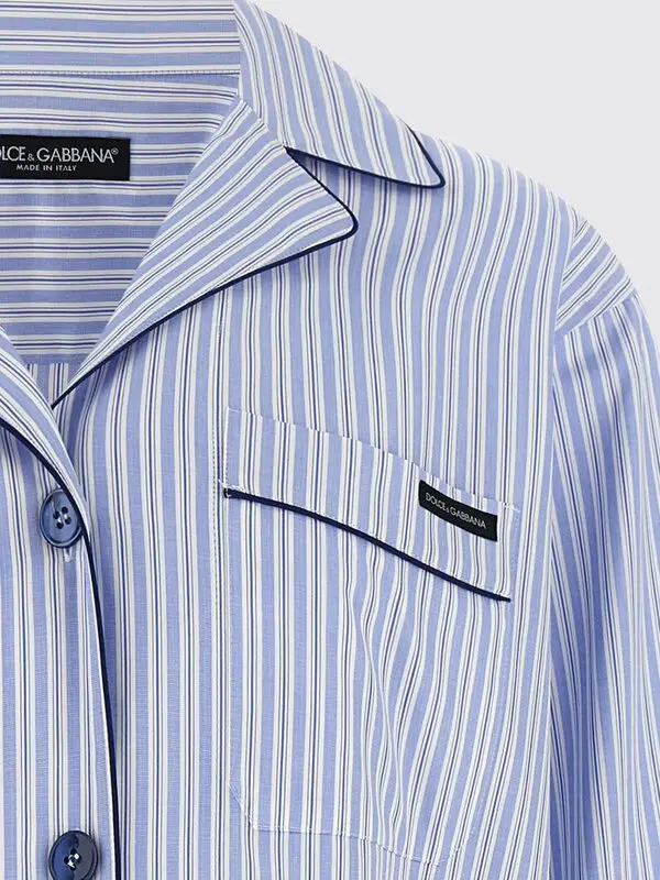Dolce & Gabbana Striped Cotton And Silk Shirt