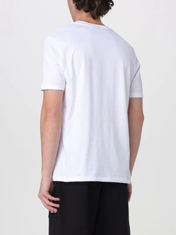 DISCLAIMER Cotton T-shirt With Graphic Graffiti Print - White