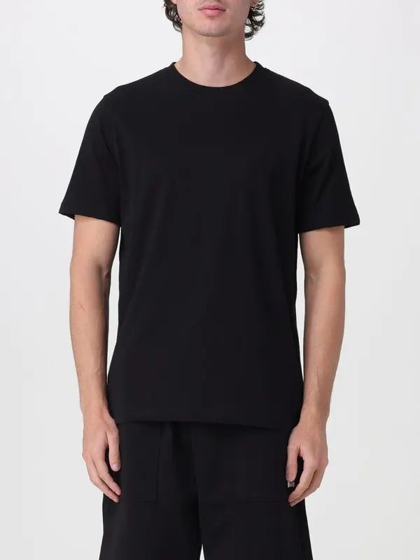DISCLAIMER Slim Fit Cotton T-shirt With Skull Print And Crew Neck - Black