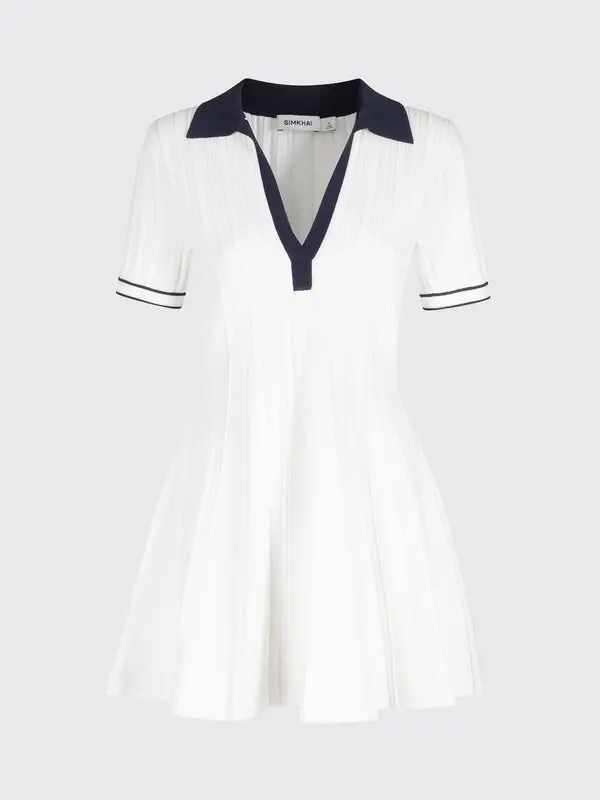 Simkhai Page Polo Dress In Viscose Blend
