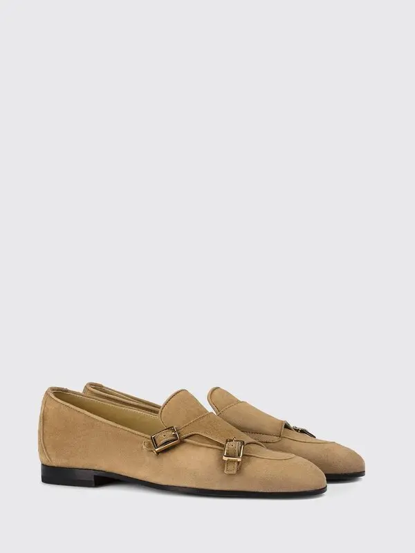 DOUCAL'S Suede Monk Strap Shoes