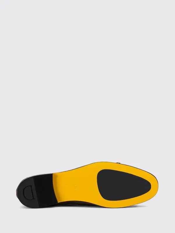 DOUCAL'S Suede Monk Strap Shoes - Coffee