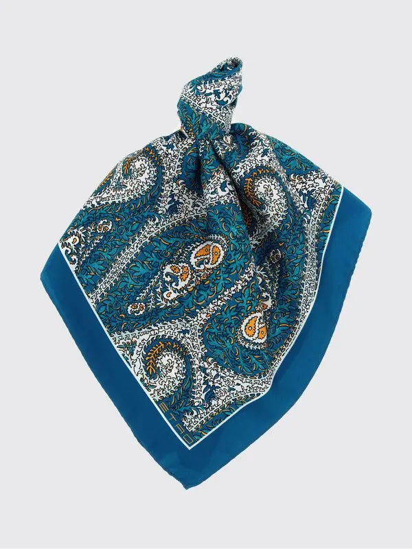 Etro Paisley Print Silk Scarf