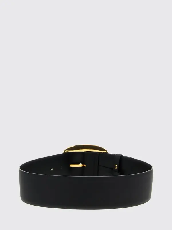 Dolce & Gabbana Wide Belt With Gold Tone Buckle