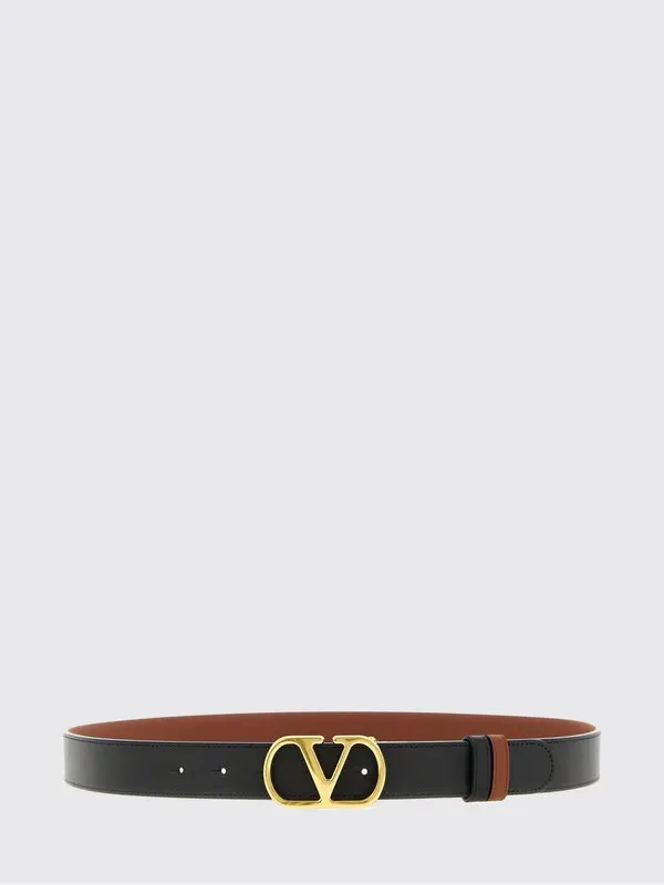 Valentino Garavani Vlogo Calfskin Belt - Multicolor