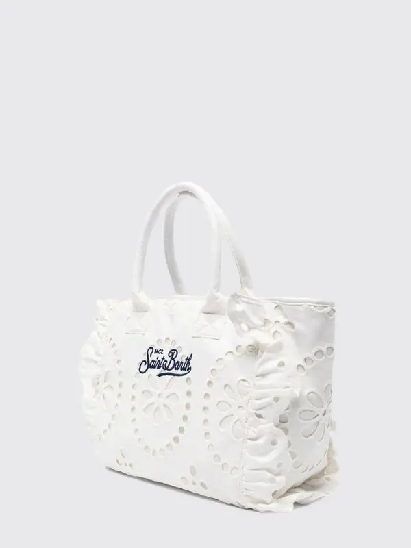 MC2 SAINT BARTH Sangallo Lace Cotton Tote Bag