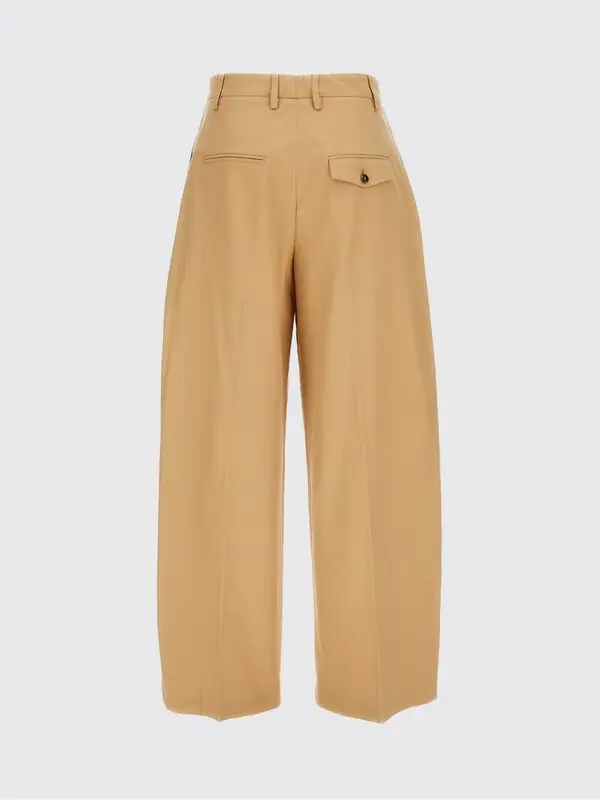 Alberto Biani High-waisted Tailored Flared Cotton Trousers