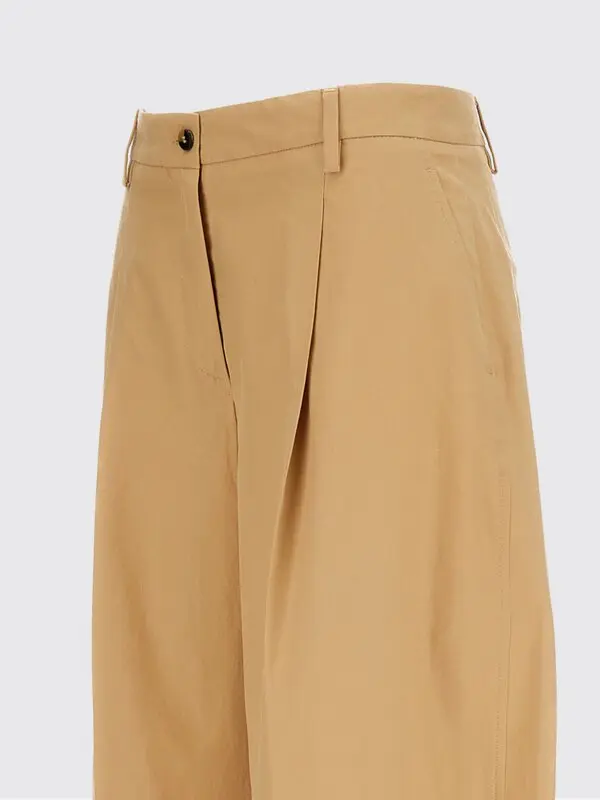 Alberto Biani High-waisted Tailored Flared Cotton Trousers