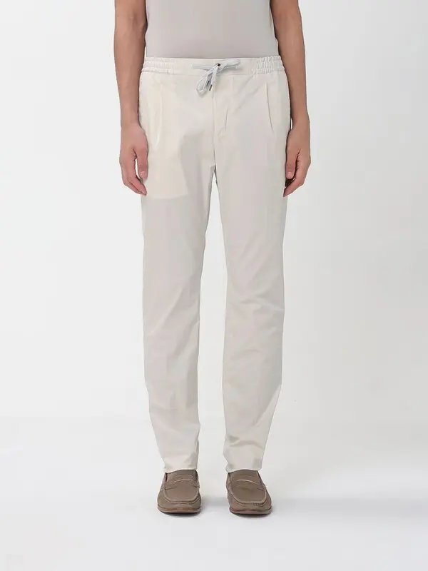 PT TORINO Cotton Blend Stretch Drawstring Trousers