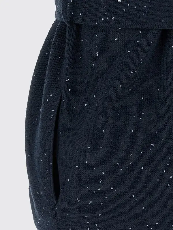 Brunello Cucinelli Double-breasted Cotton Blend Cardigan With Sequins