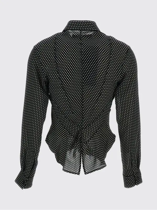 Junya Watanabe Polka Dot Print Slim Fit Jersey Shirt