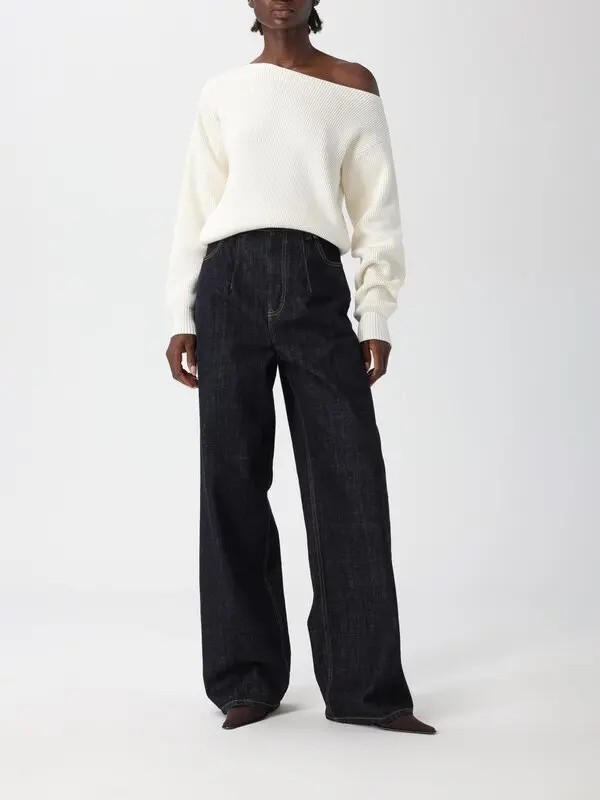 Victoria Beckham Ribbed Boat Neck Jumper