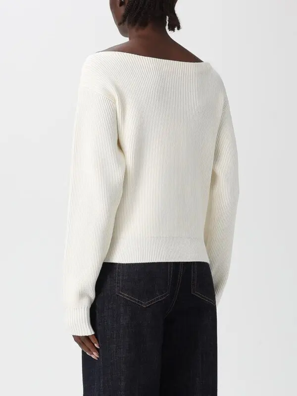 Victoria Beckham Ribbed Boat Neck Jumper