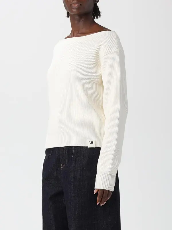 Victoria Beckham Ribbed Boat Neck Jumper