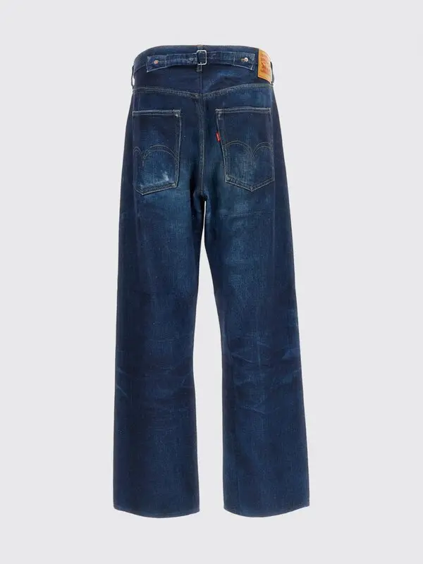 JUNYA WATANABE X LEVI'S Straight Fit Linen Blend Denim Jeans