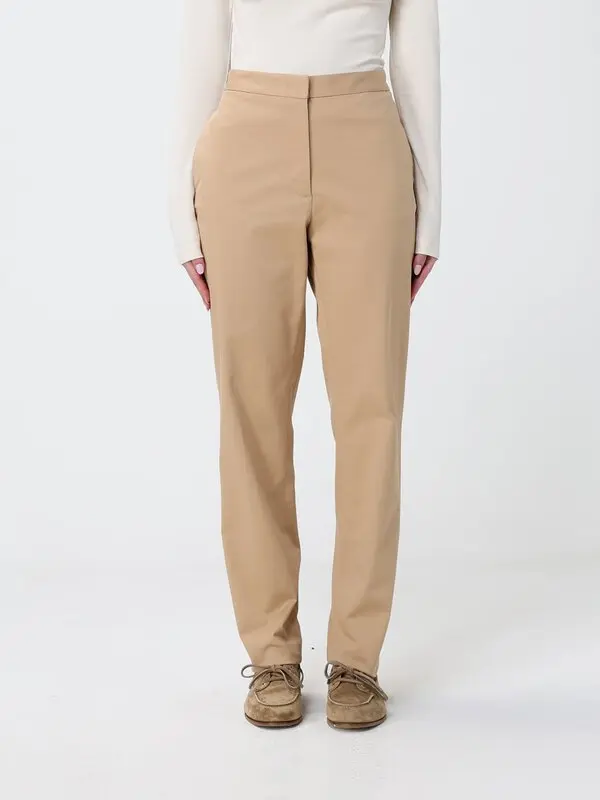 Fabiana Filippi Tailored Stretch Cotton Trousers - Beige