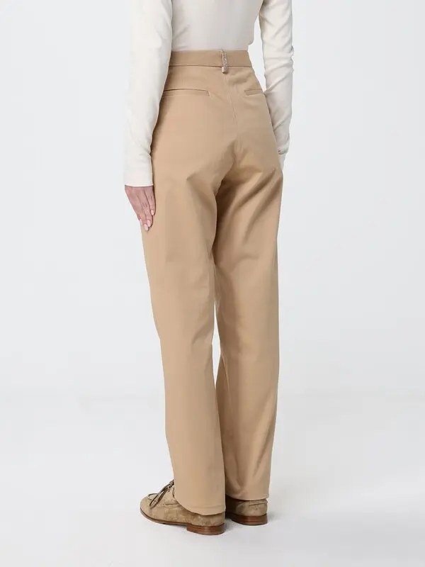 Fabiana Filippi Tailored Stretch Cotton Trousers - Beige