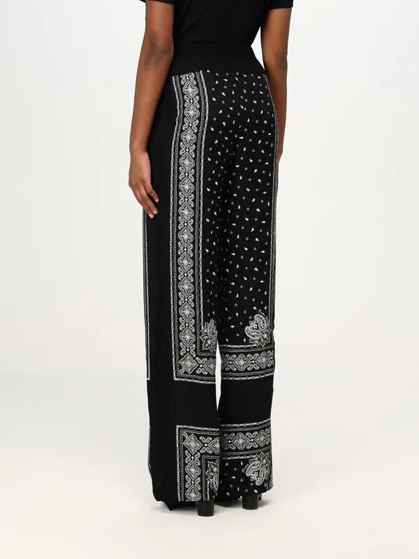 Pinko Wide Leg Bandana Print Trousers