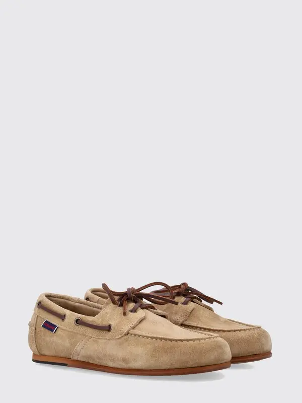 SEBAGO Suede Boat Loafers - Dove Grey