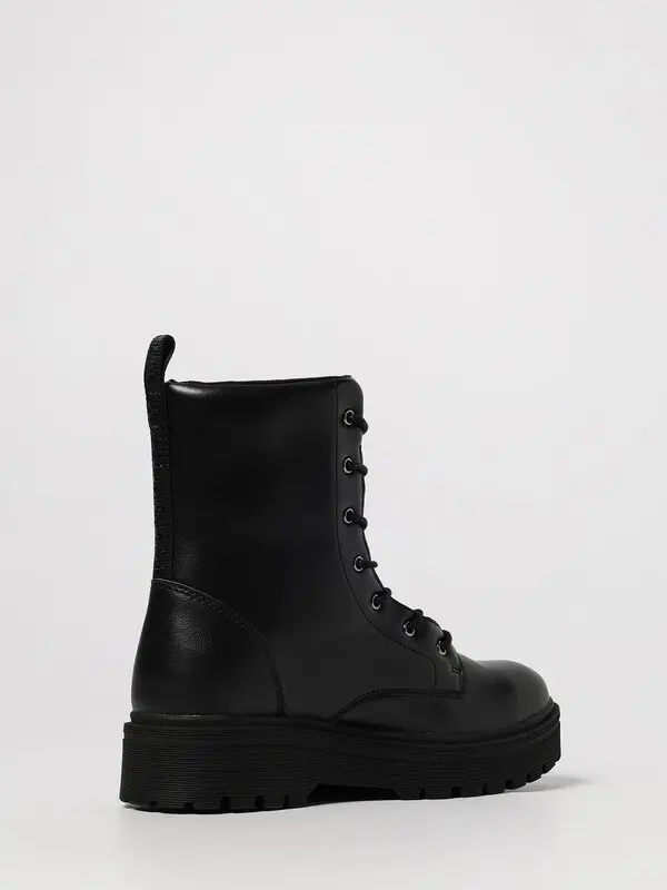 Versace Leather Lace-up Combat Boots