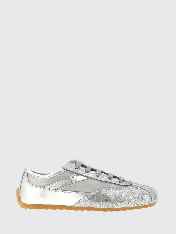 Alexander McQueen Boxe Laminated Leather And Nylon Sneakers