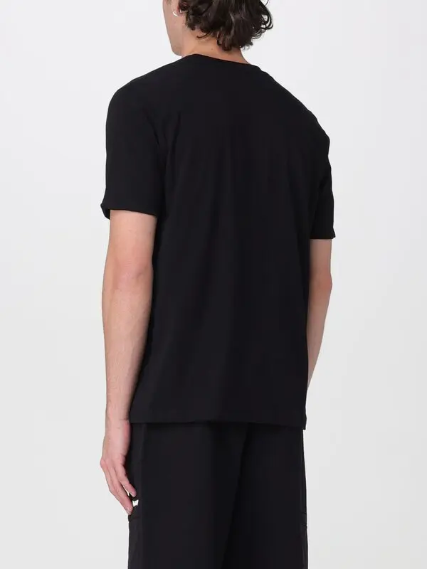 DISCLAIMER Slim Fit Cotton T-shirt With Teddy Bear Print - Black