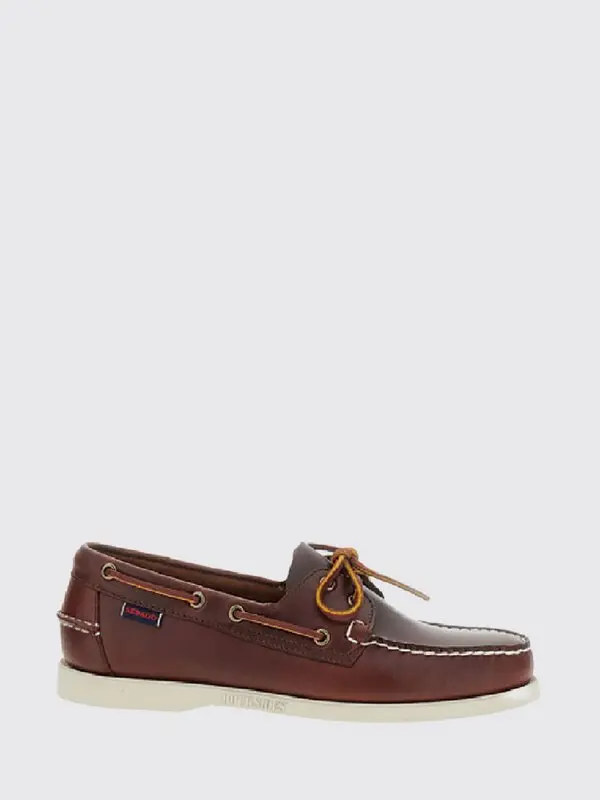 SEBAGO Portland Waxed Leather Boat Loafers - Burnt