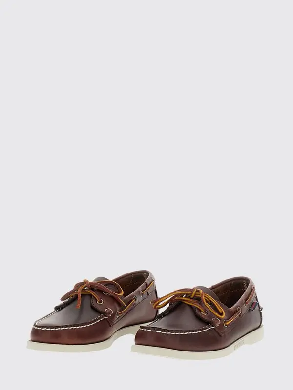 SEBAGO Portland Waxed Leather Boat Loafers - Burnt