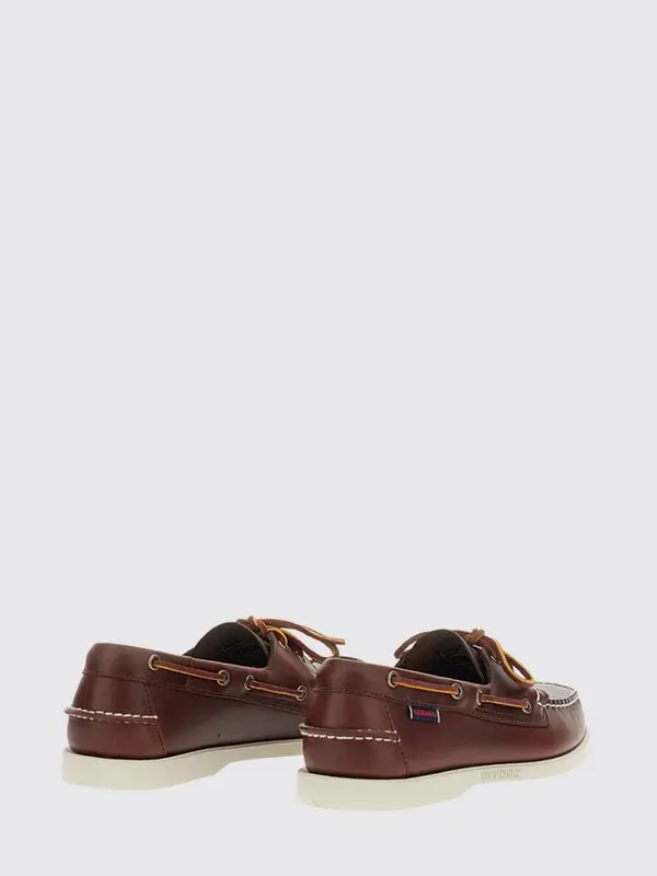 SEBAGO Portland Waxed Leather Boat Loafers - Burnt