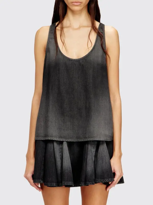 DIESEL® De-misy-s Organic Cotton And Tencel™ Lyocell Top - Black