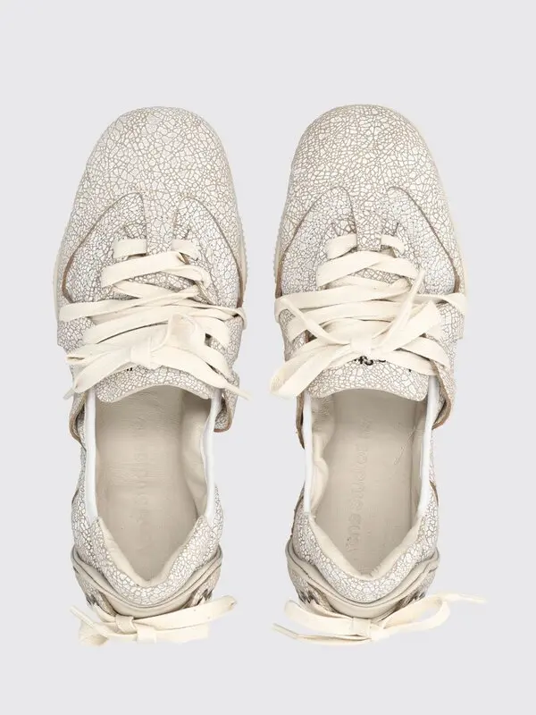 Acne Studios Cracked Leather Ballerinas