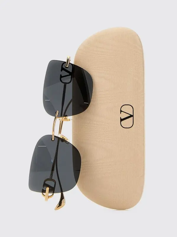Valentino Garavani Square Metal Monogram Sunglasses
