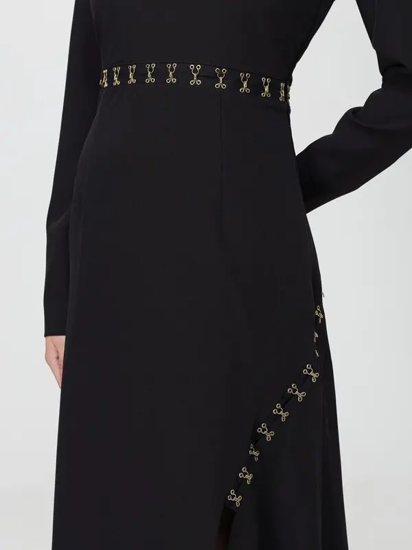 Just Cavalli Long Sleeve Asymmetrical Hem Dress