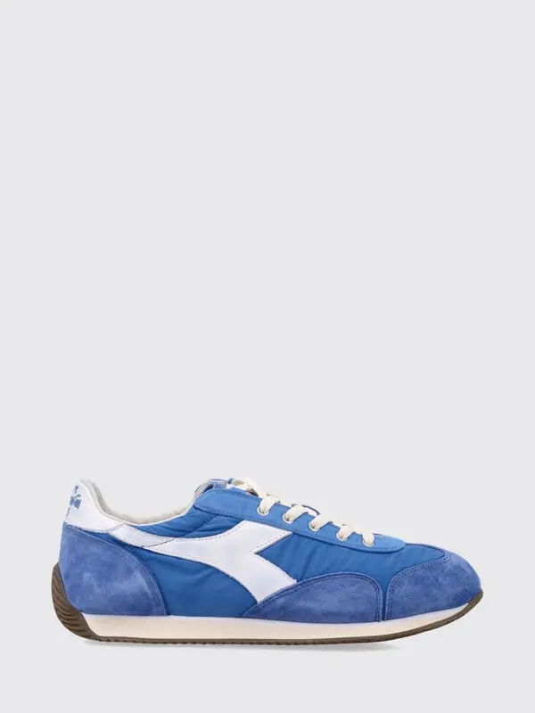 DIADORA Suede And Nylon Low Top Lace-up Sneakers - Sky
