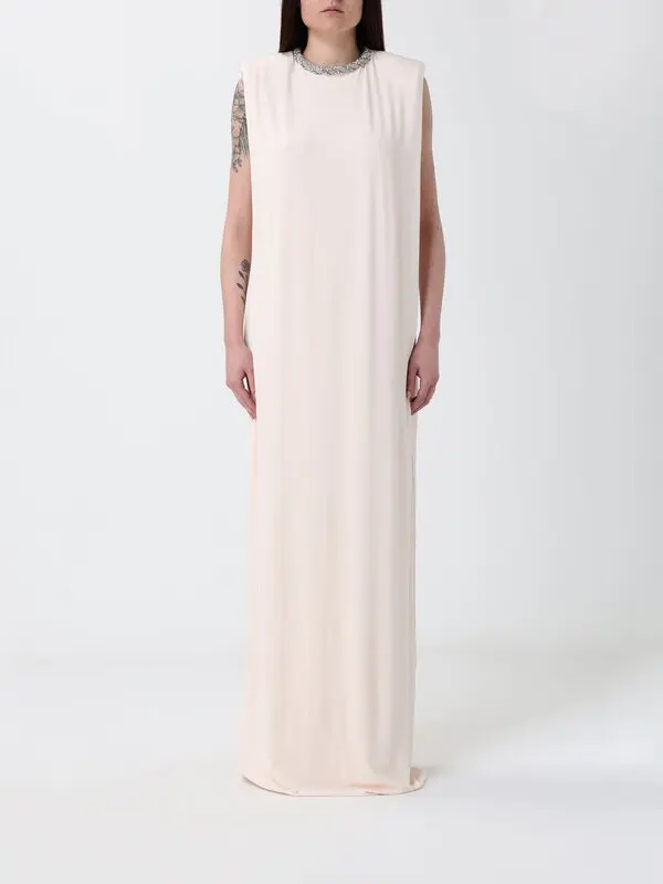 Elisabetta Franchi Long Crepe Dress