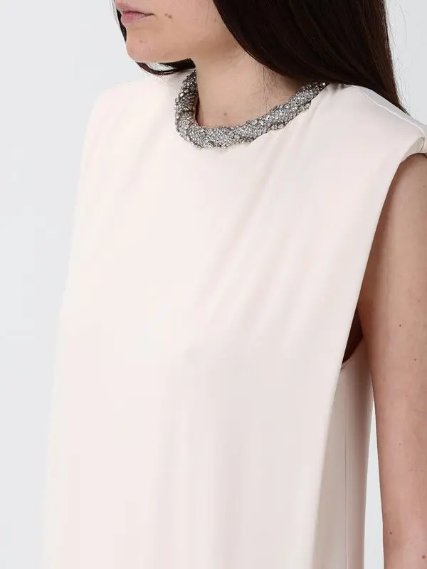 Elisabetta Franchi Long Crepe Dress