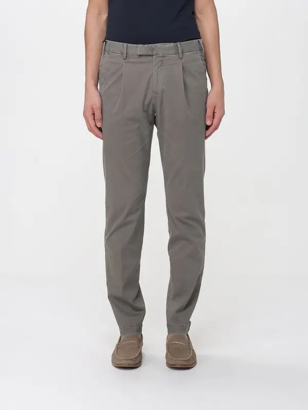 PT TORINO Cotton Blend Stretch Chino Trousers - Beige