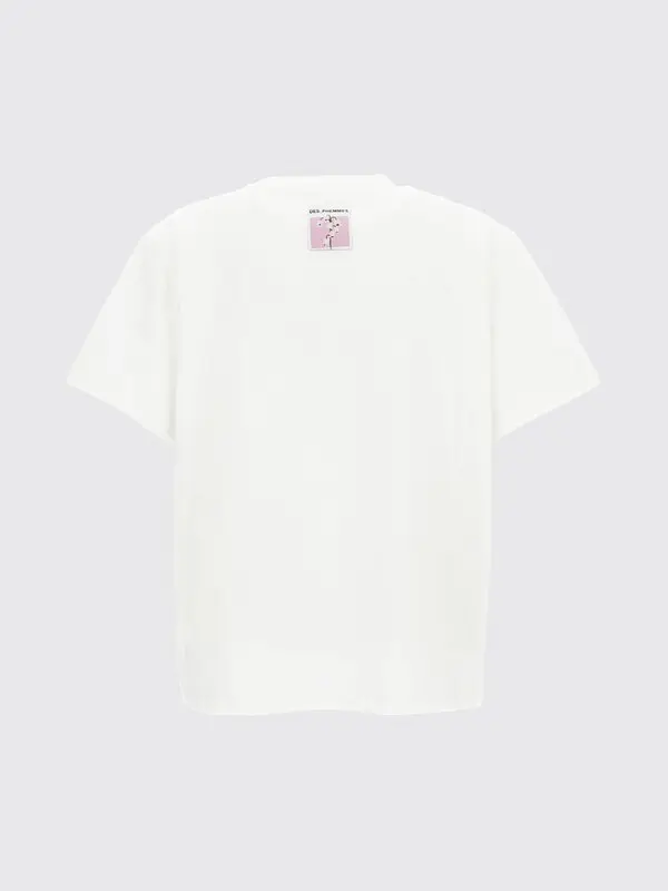 DES_PHEMMES Cotton T-shirt With Crystal Appliqués And Dropped Shoulders