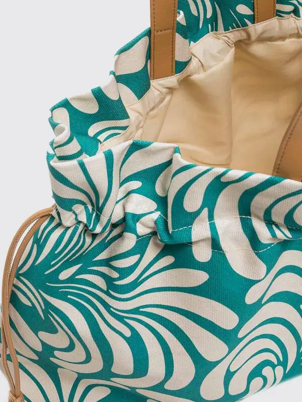 TWINSET Cotton Canvas Tote Bag With Floral Print
