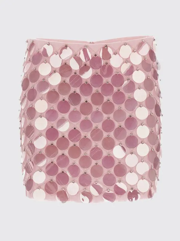 DES_PHEMMES Embellished Cotton Pencil Mini Skirt