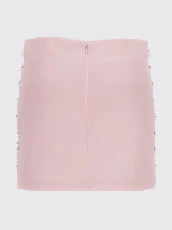 DES_PHEMMES Embellished Cotton Pencil Mini Skirt